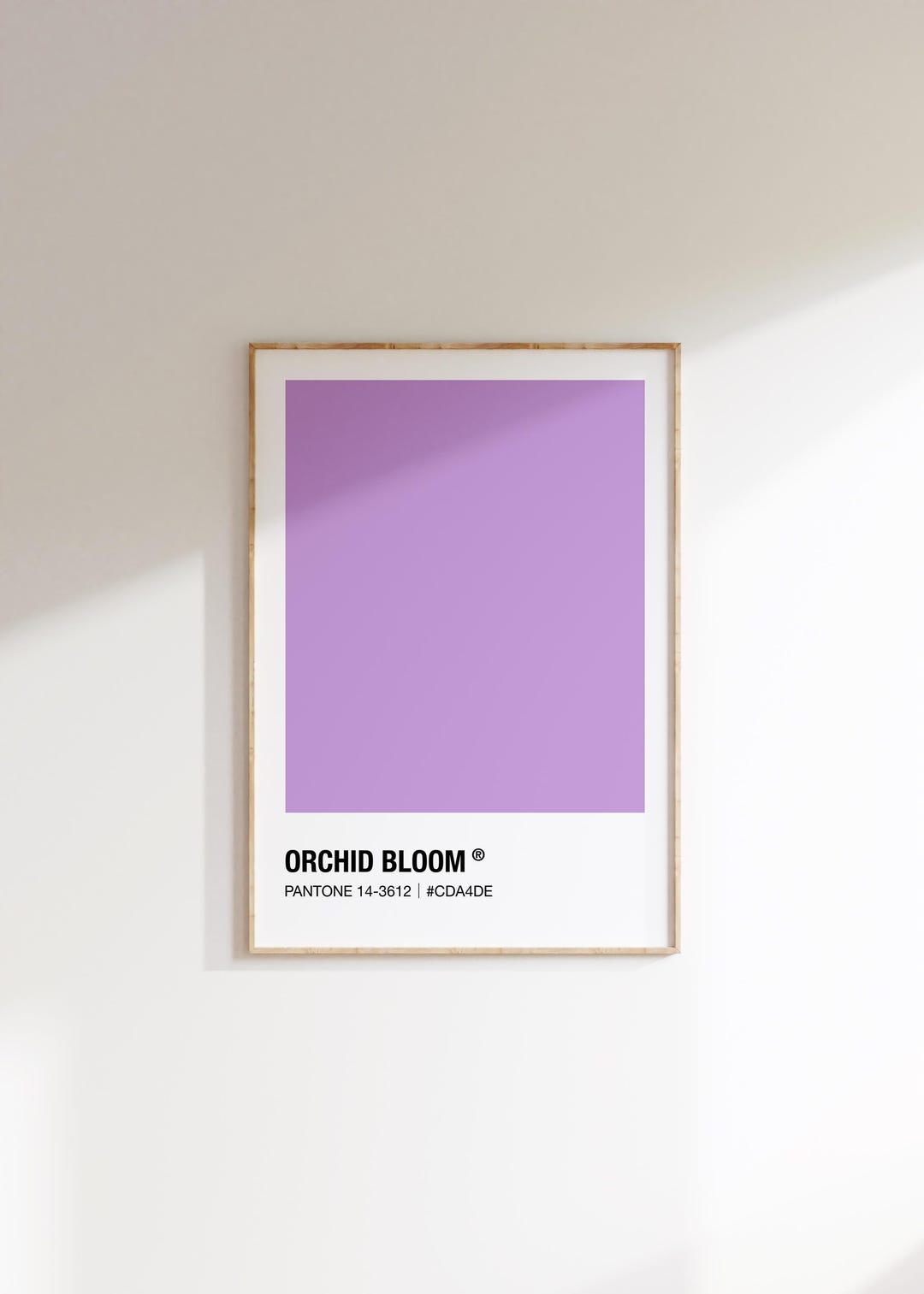 Pantone Orchid Bloom Poster, Spring/summer Printable Wall Art, Interior ...
