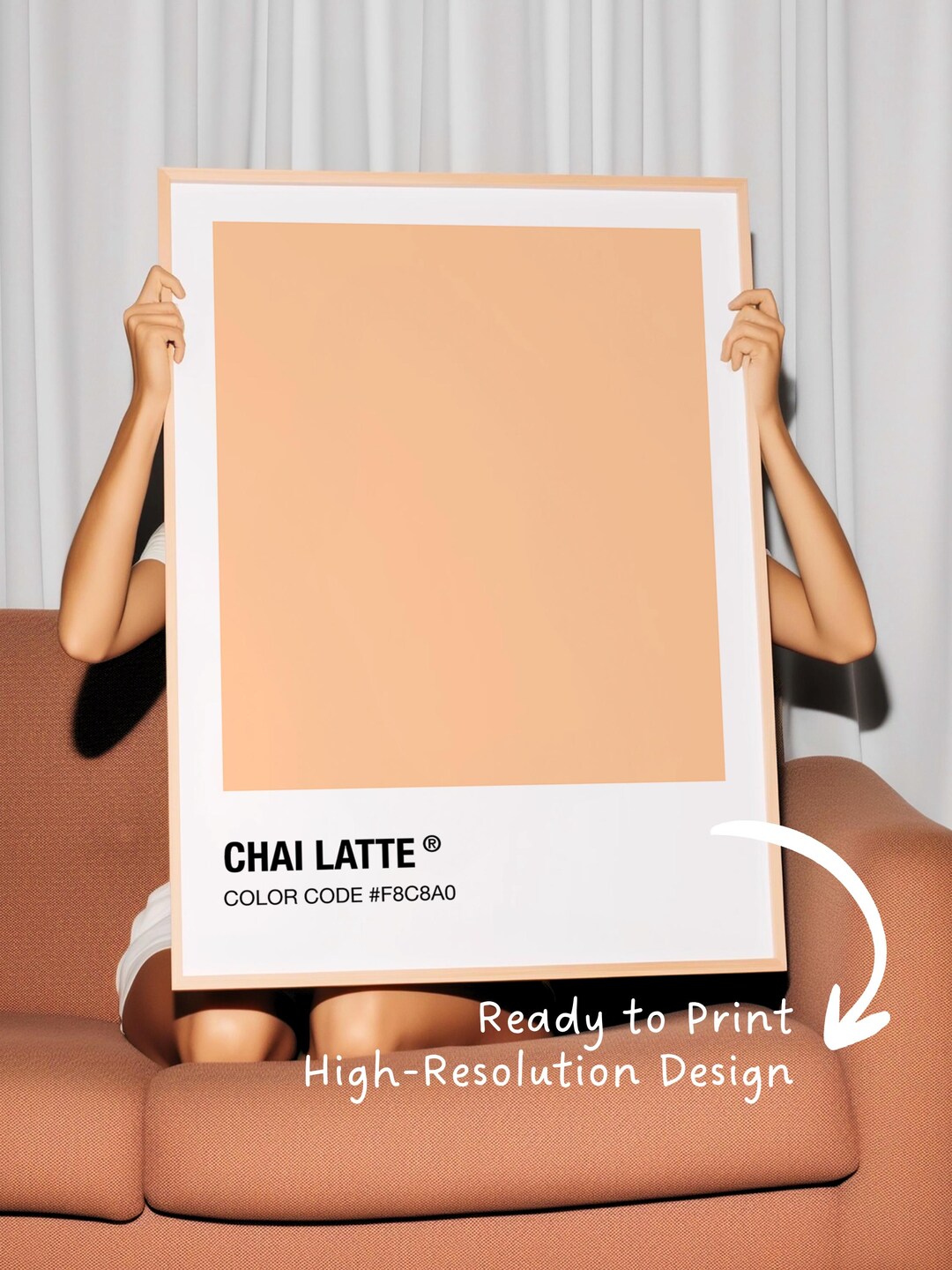Home Wall Decor Chai Latte Color Palette Poster - Printable Wall Art ...