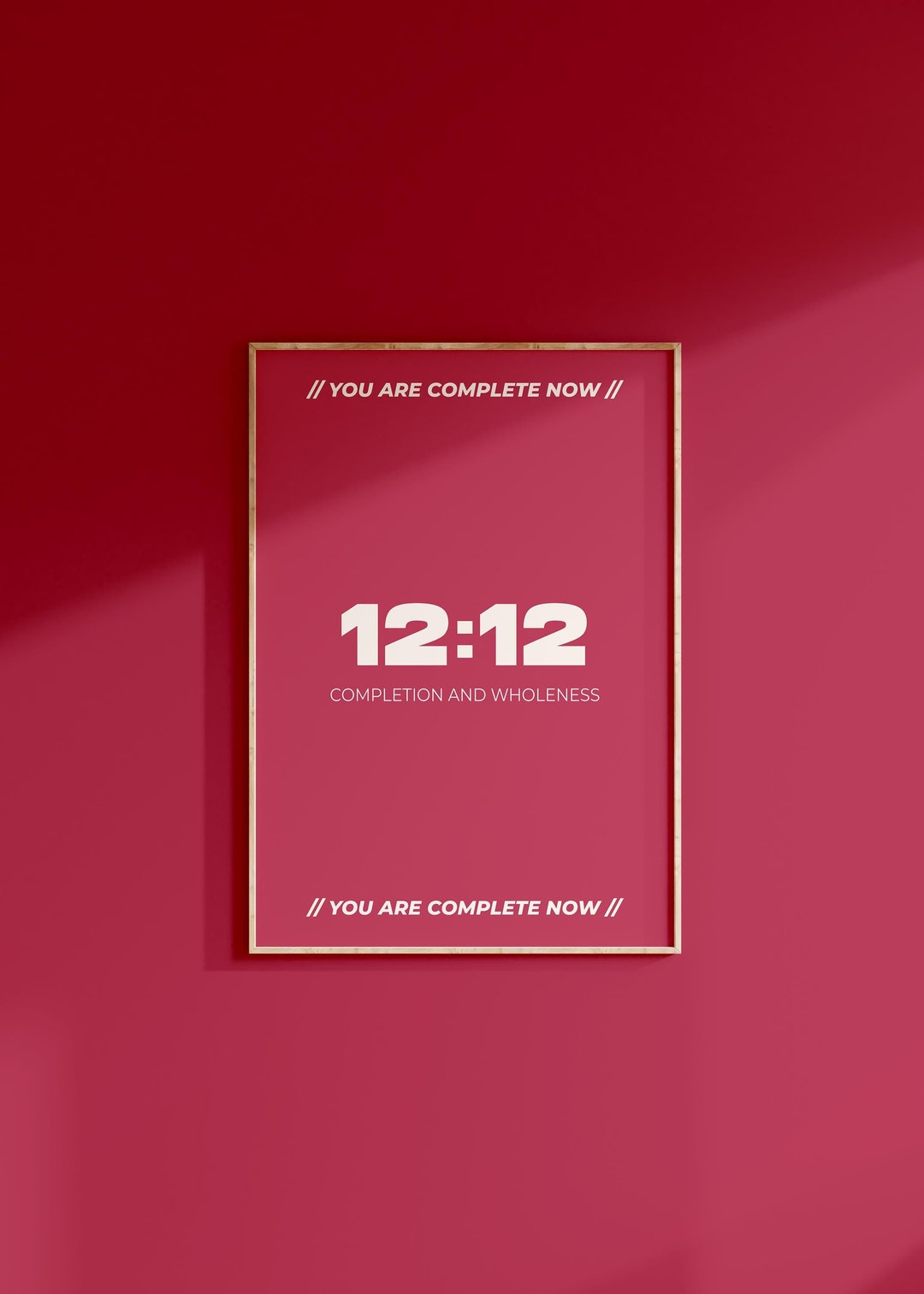 Home Wall Decor 12:12 Mirror Hour Poster – Completion & Wholeness ...