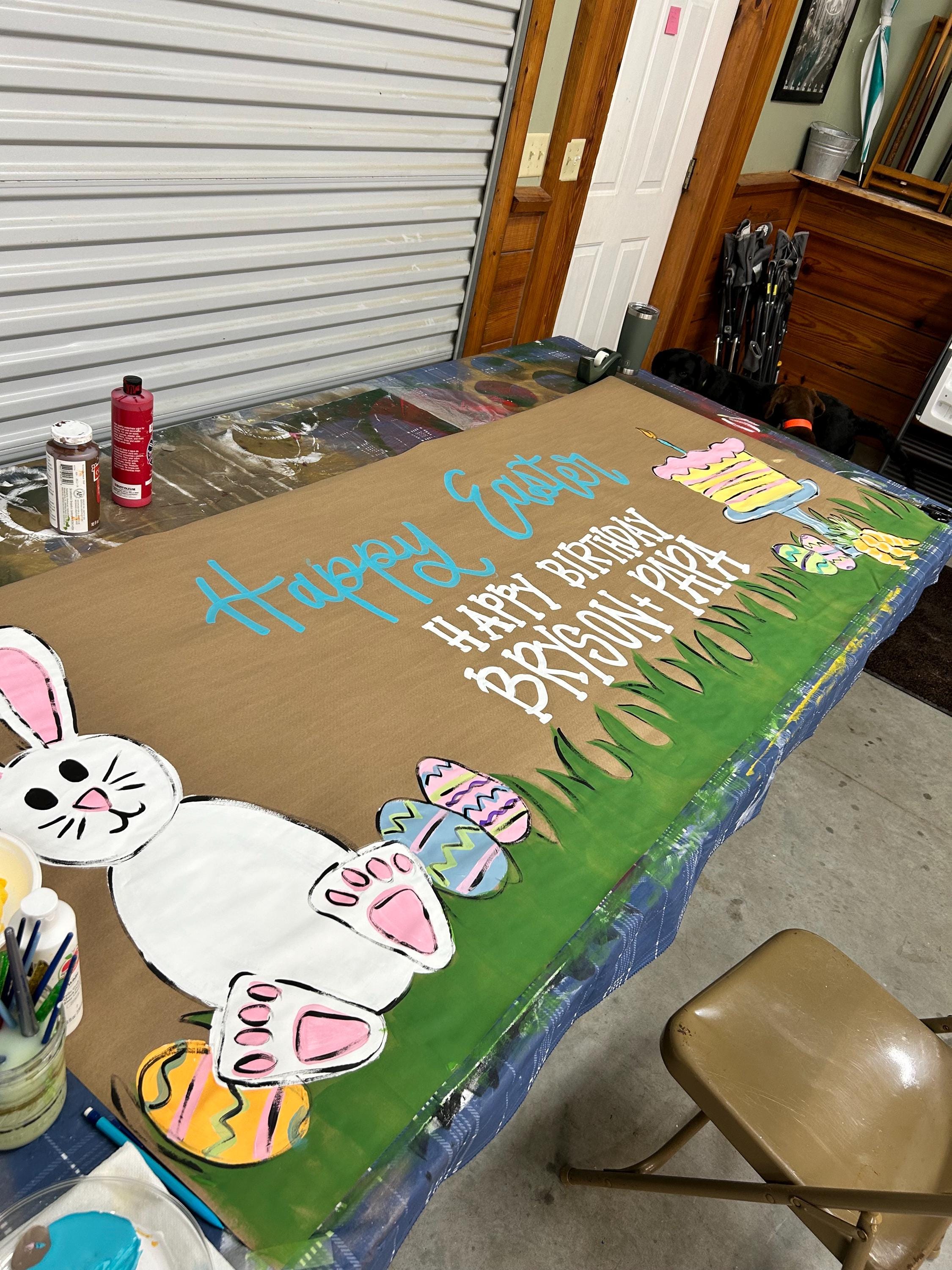 Easter Spring Easter Bunny Banner - Etsy
