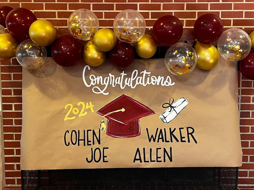 Graduation Banner; Hand Painted - Etsy