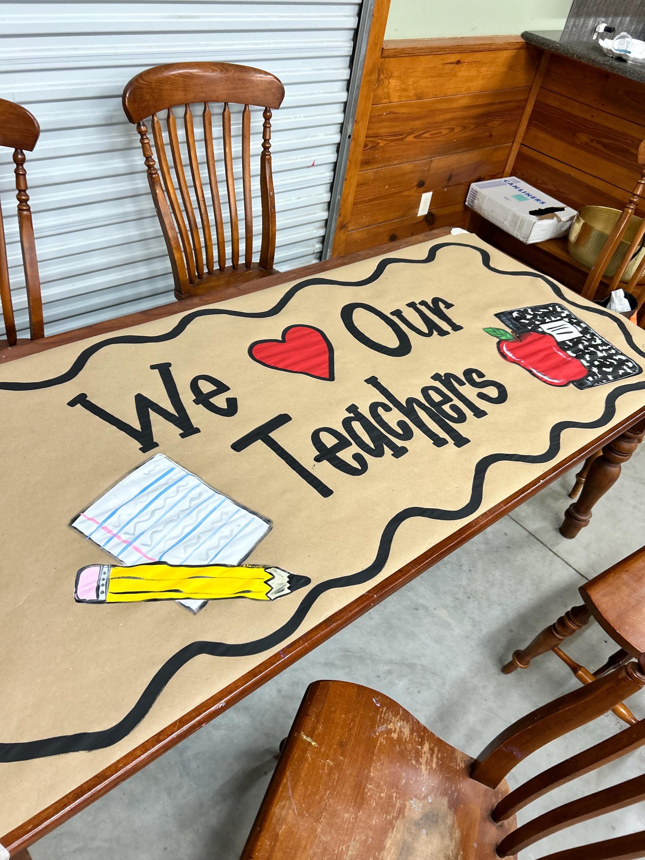 Teacher Appreciation Hand Painted Banner - Etsy