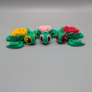 Beautiful 3D Printed Articulated Rose Turtles "rosurtles"-perfect for ...
