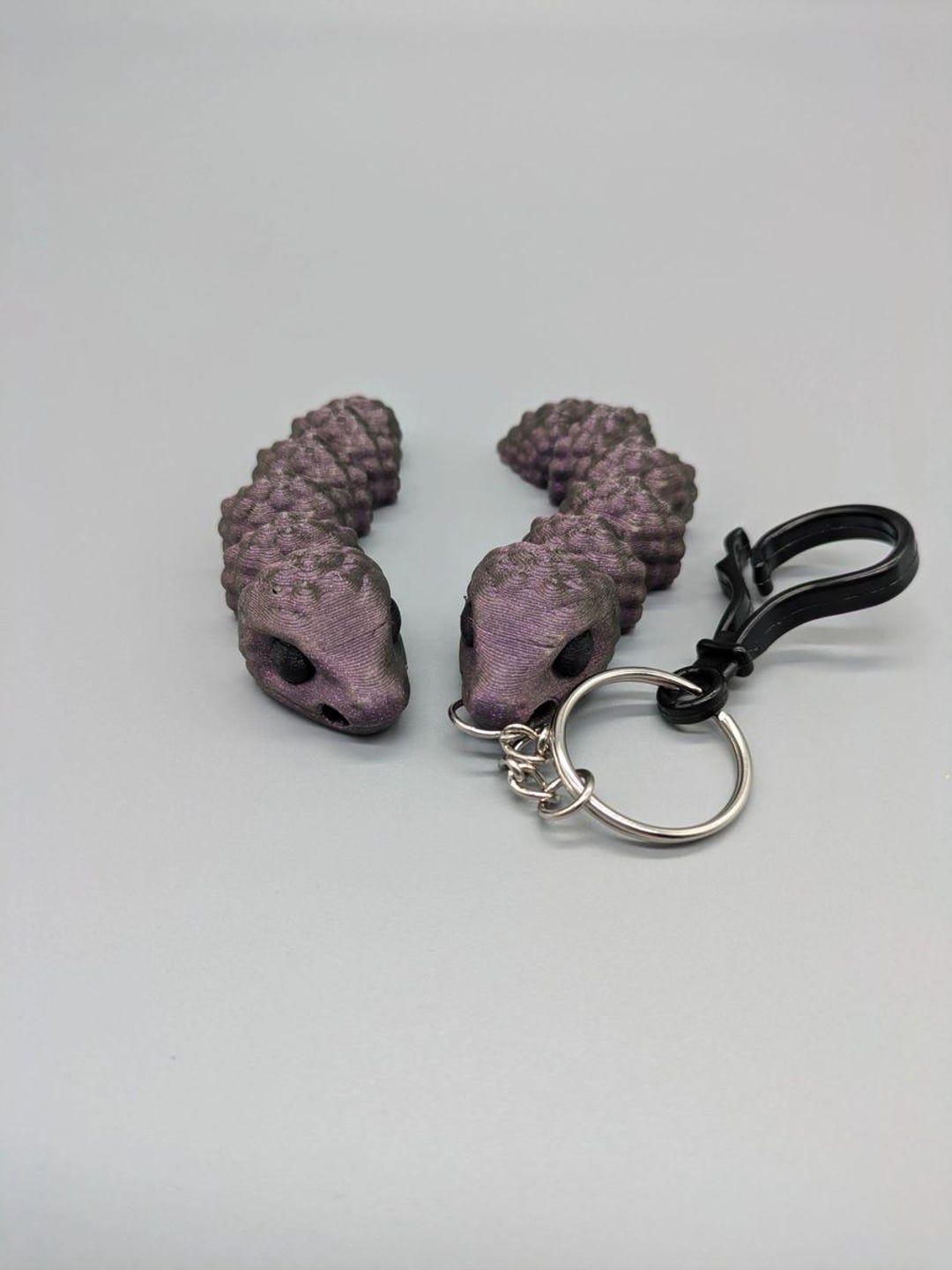 3D Printed Articulated Mini Snake Keychains - Etsy