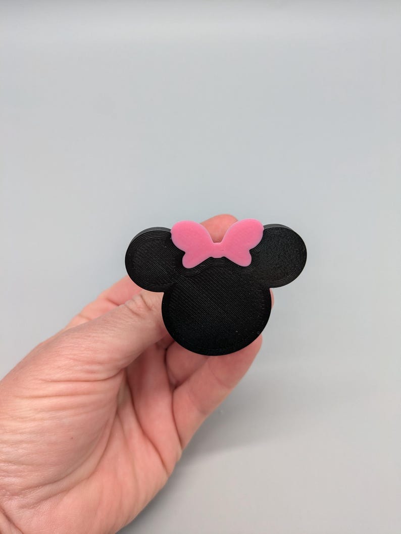 3D Printed Mickey and Minnie Mouse Drawer Pulls: Custom Cabinet Knobs ...