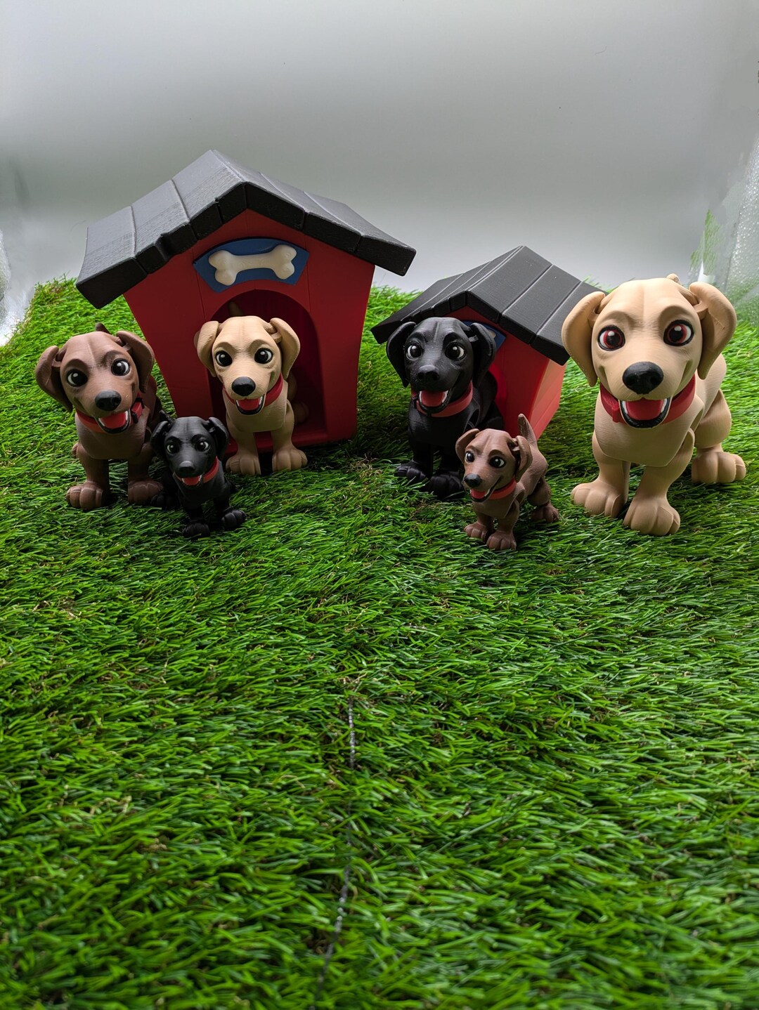 3D Printed Labrador Retriever Articulated Dog Figures - Etsy