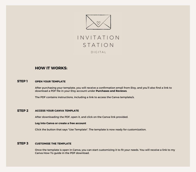 Chocolate Brown Wedding Invitation Template - Editable Canva Invitation ...