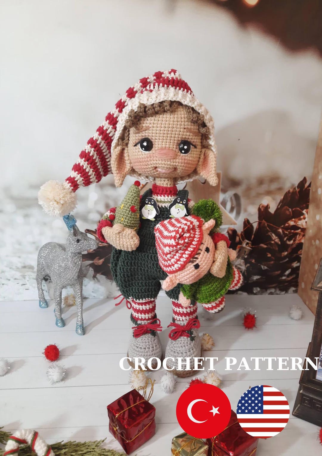 Luis the Elf Crochet Pattern (PDF) - Etsy