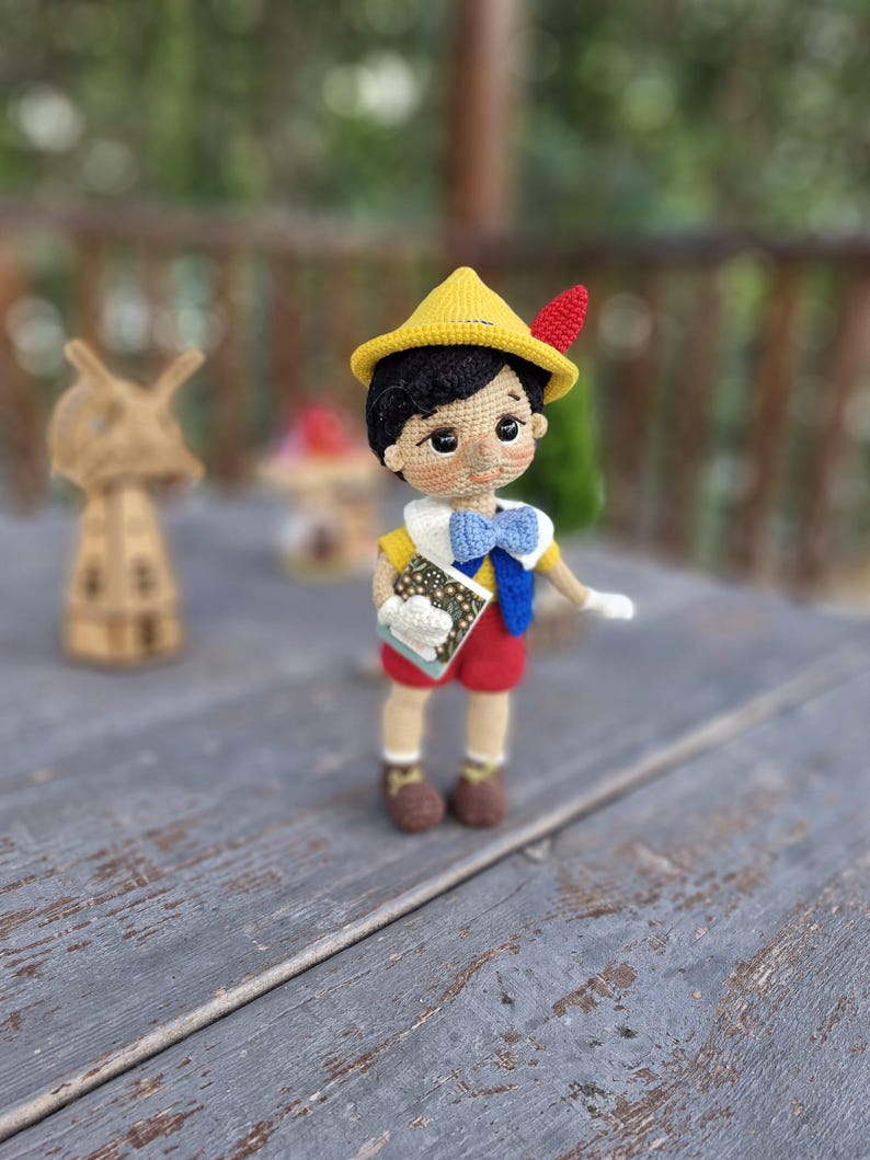 Crochet Pinocchio Pattern, Wooden Puppet Toy, Amigurumi (PDF) - Etsy
