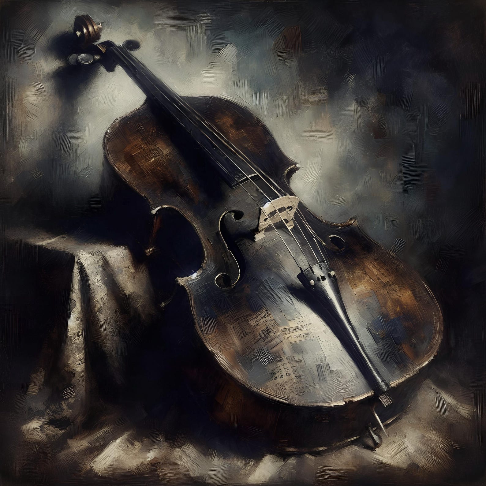 Victorian Dusk | Gothic Still Life | Dark Academia | Musical Instrument ...