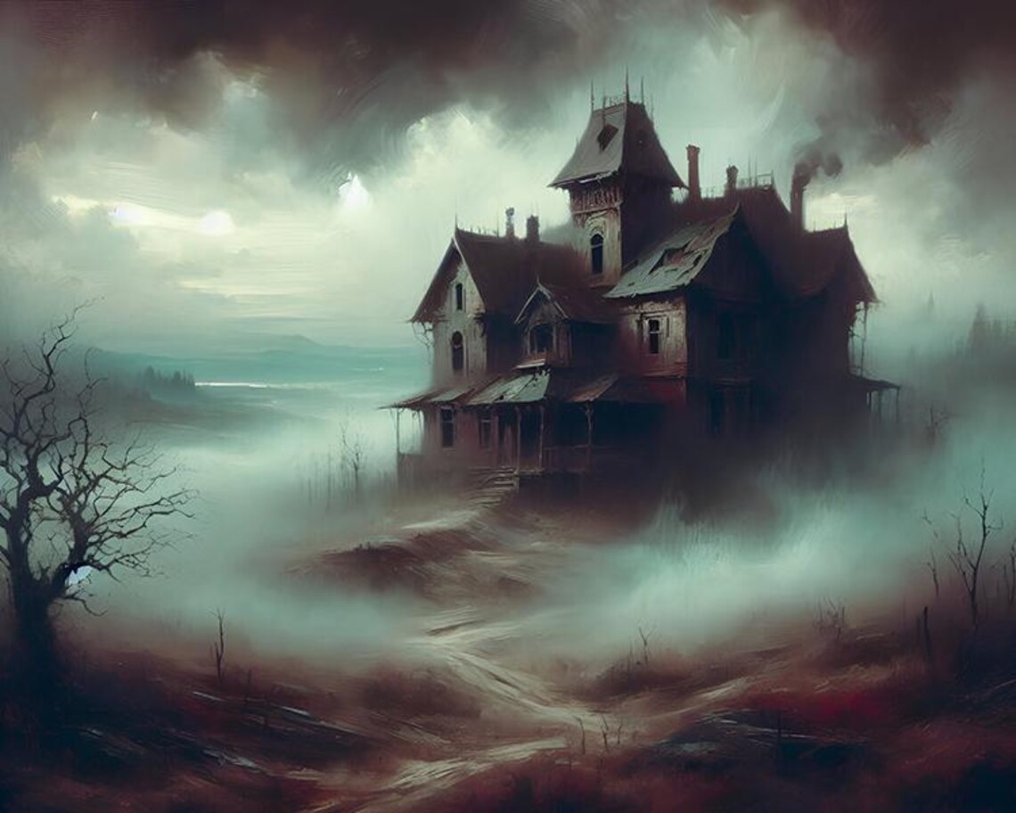 Haunted House - Exterior (version 1) - Etsy