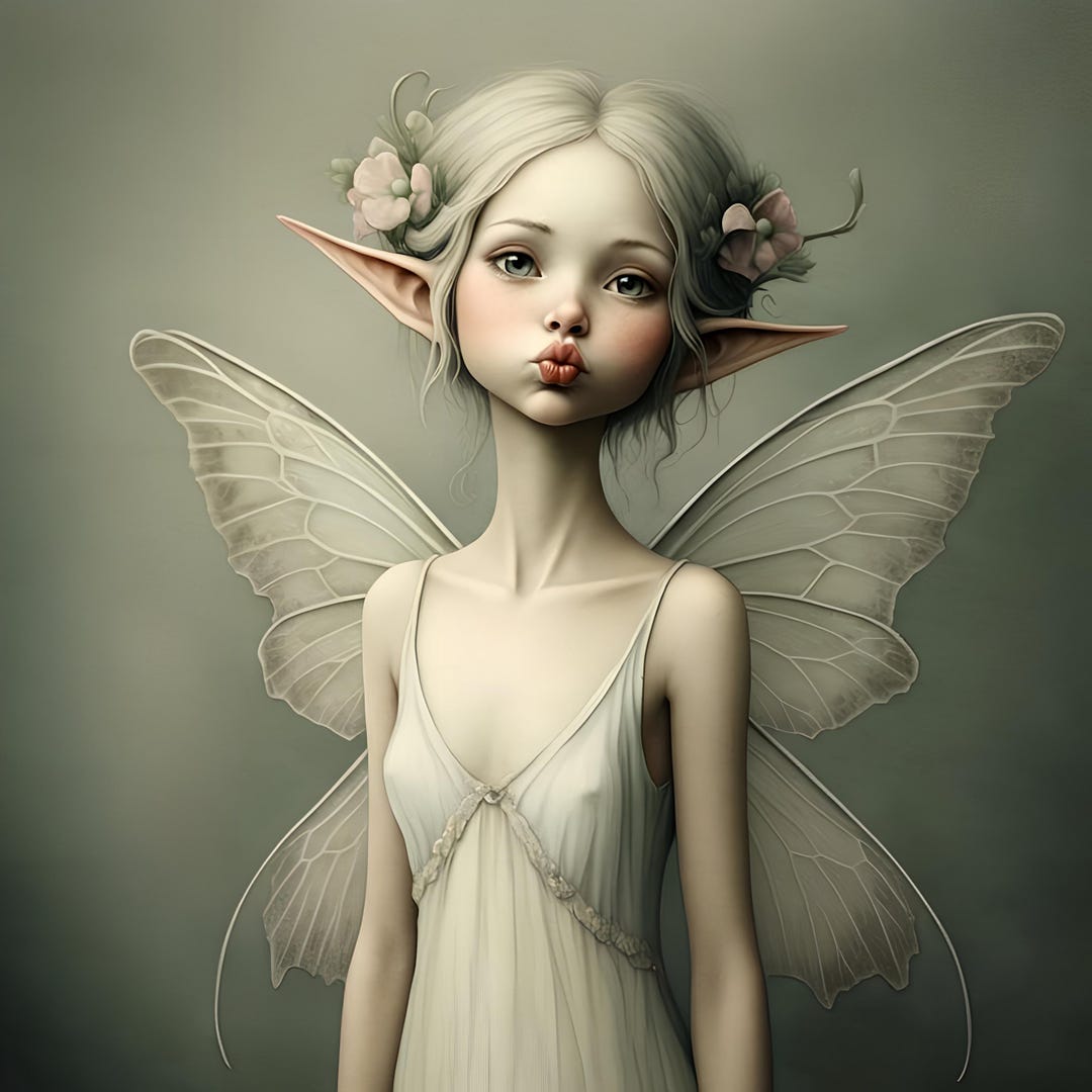 Pippa | Watercolor Fairy Art | Serene, Nature-inspired Digital Download ...
