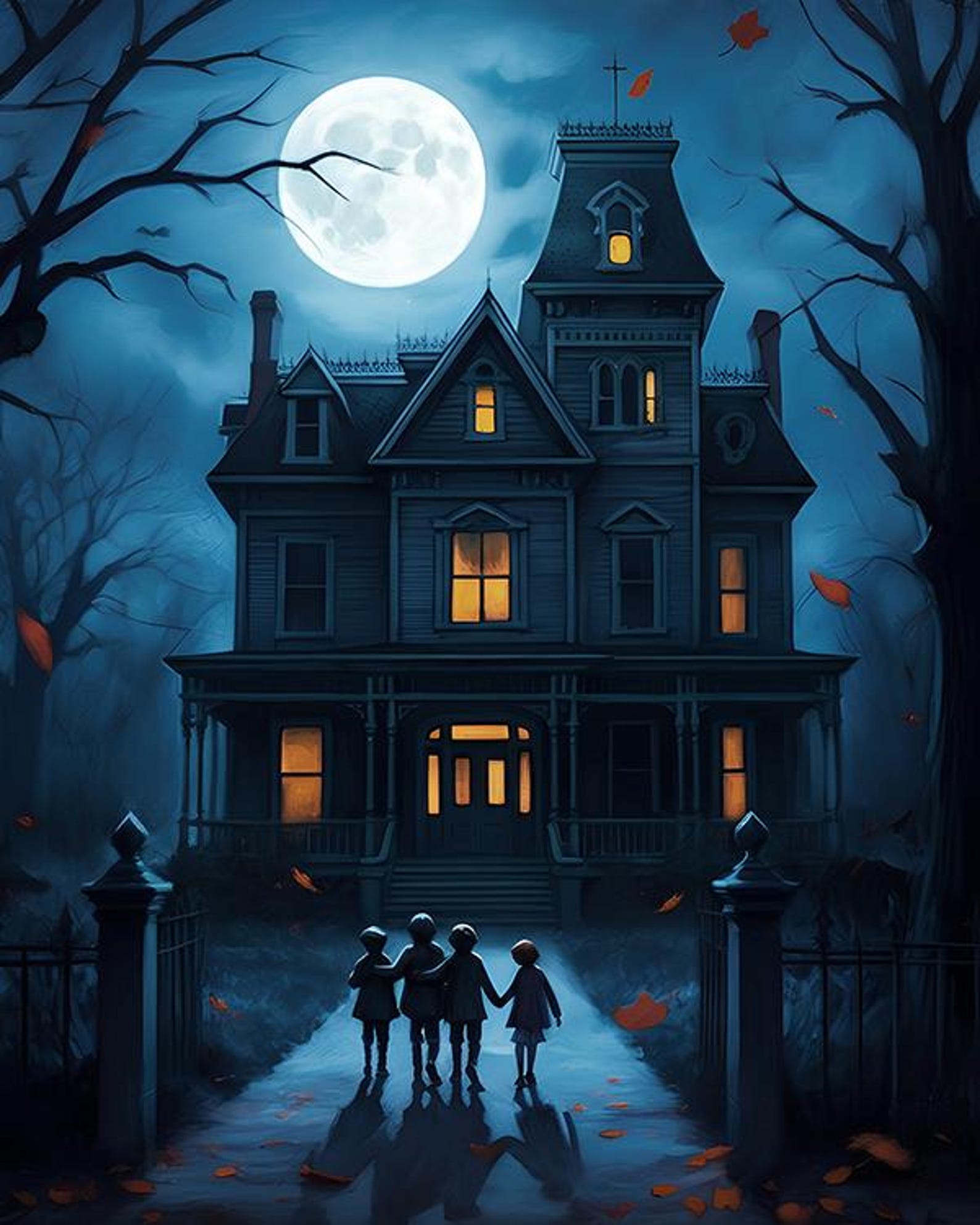 Haunted House - Exterior (version 2) - Etsy