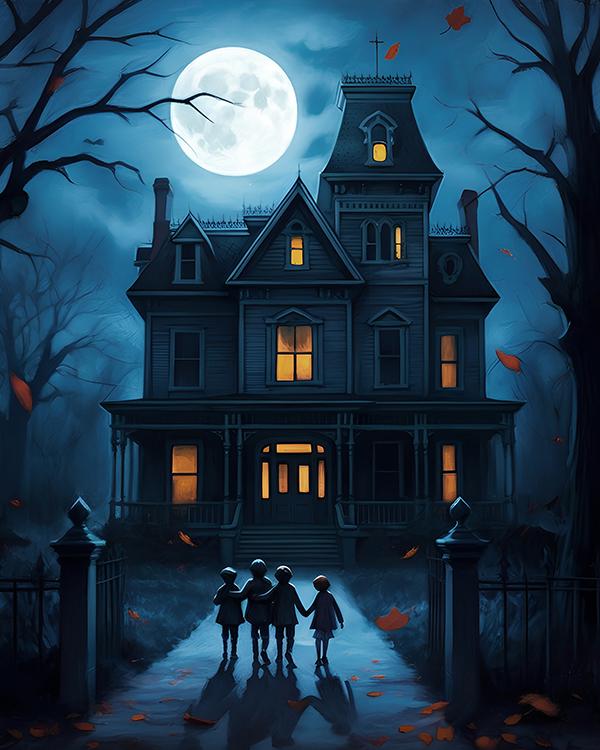 Haunted House - Exterior (version 2) - Etsy