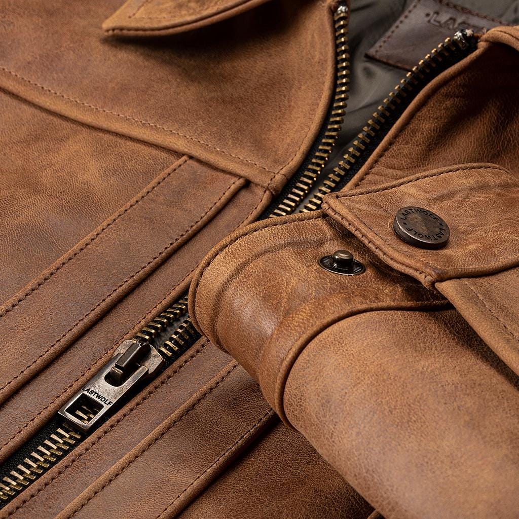 Yellowstone Work Leather Jacket-tan Color - Etsy