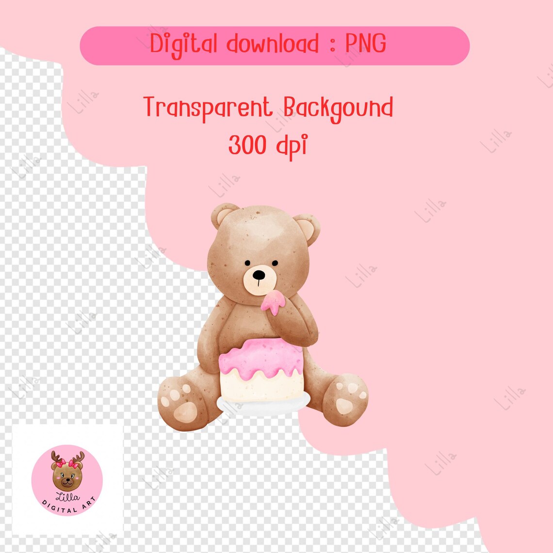 Teddy Bear Birthday Clipart, PNG, Clipart, Bear, Birthday Clipart ...