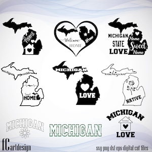 Michigan SVG / Cut File / Cricut / Clip Art / Commercial Use ...