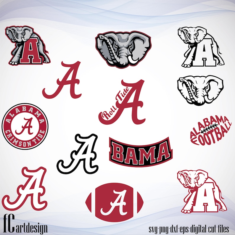 Alabama Svg Png Bundle, Roll Tide Svg, Alabama Football Svg, Alabama ...