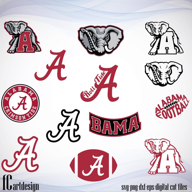 Alabama Roll Tide Logos - Etsy