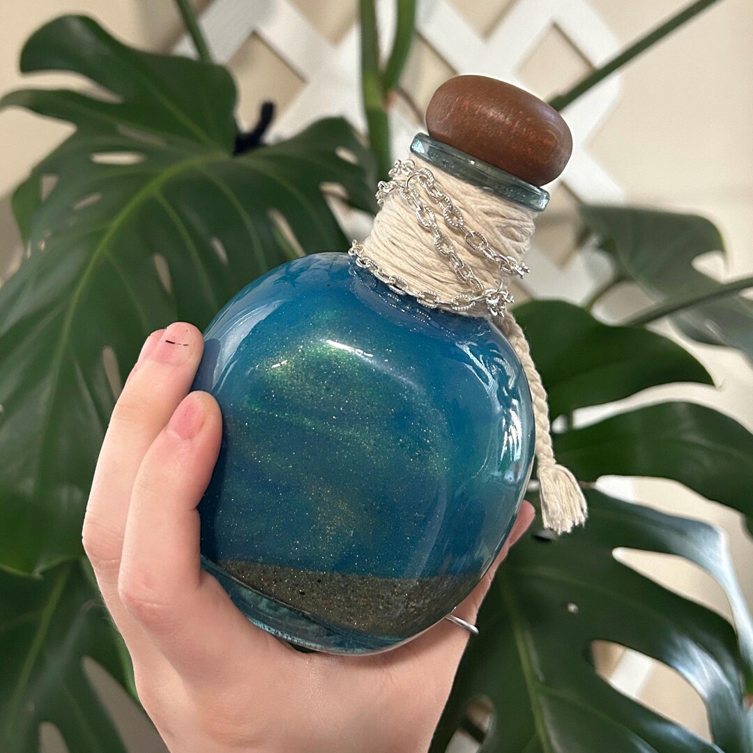 Siren Song Large Mythical Mermaid Potion Bottle Color Changing Magical ...