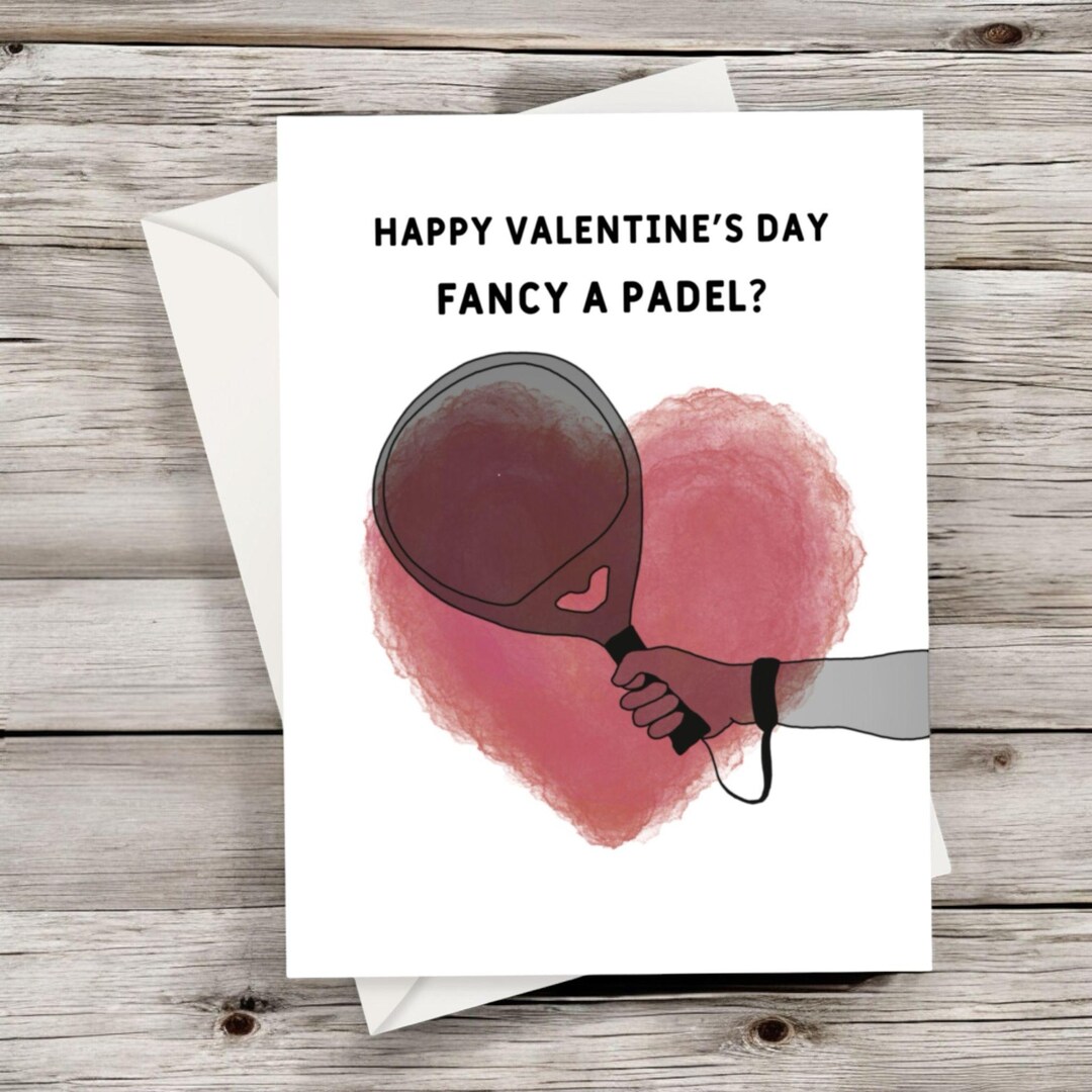 Fancy A Padel? - Padel Tennis Card - Birthday, Valentines or Other ...