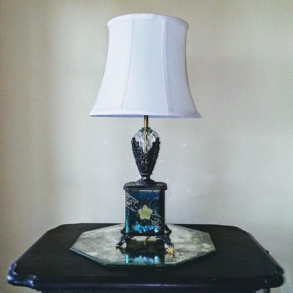 Repurposed Glass Lamp Shade - Etsy