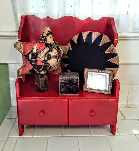 Vintage Handmade Bishops Bench for Kitchen Storage and Decor | Etsy