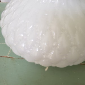 Antique GWW Style Milk Glass Replacement Globe Quilted Diamond Pattern ...