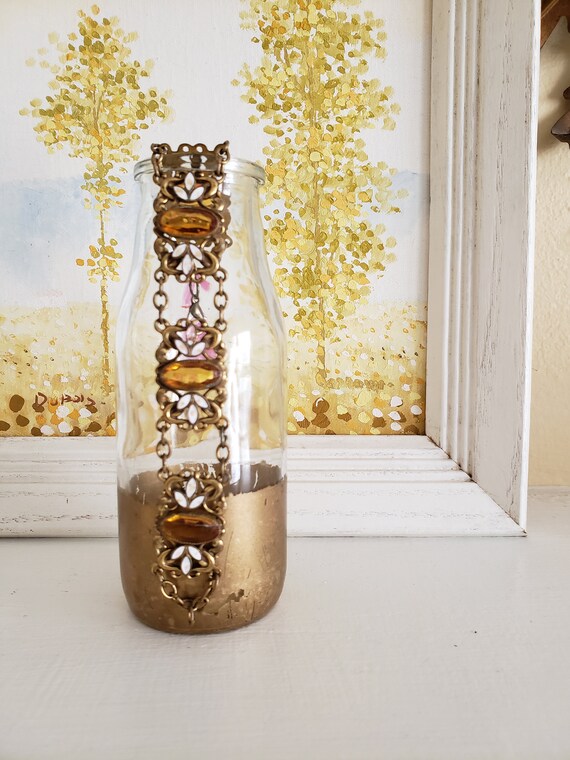 Vintage Max Neiger Art Deco Egyptian Revival Czech Gl… - Gem