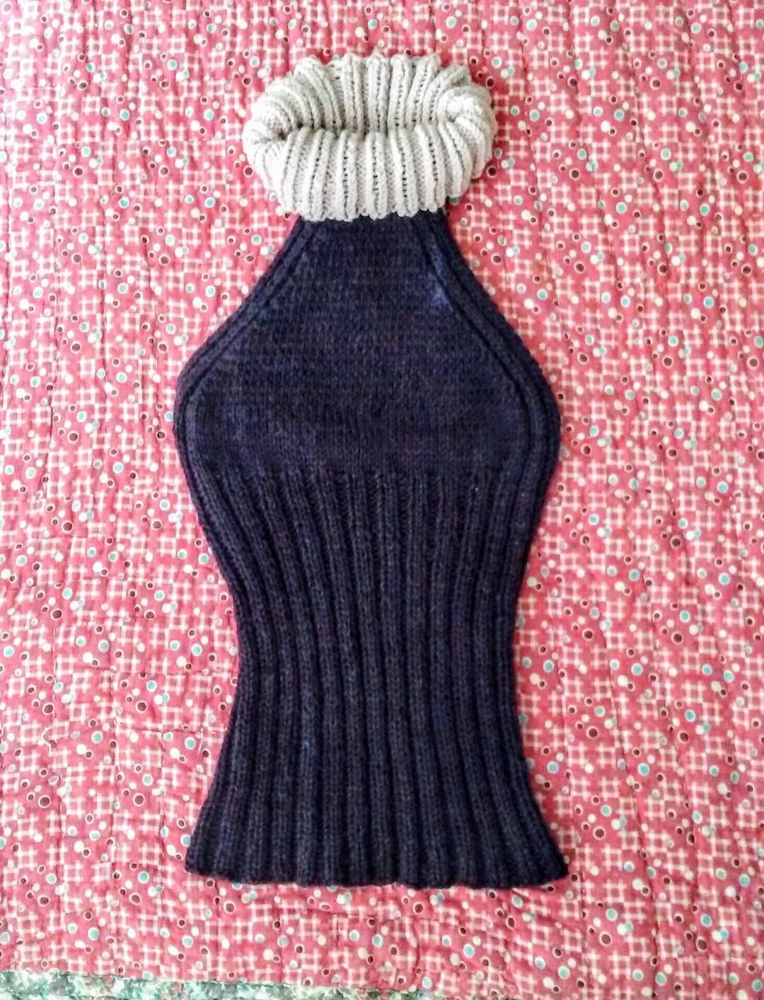 Hand Knit Bare Shouldered Empire Shaped Ribbed Cowl Sweater or Vest - Etsy
