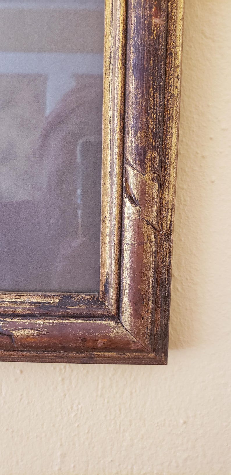 Vintage French Corniche D'or Scene Litho Print With Original Frame - Etsy