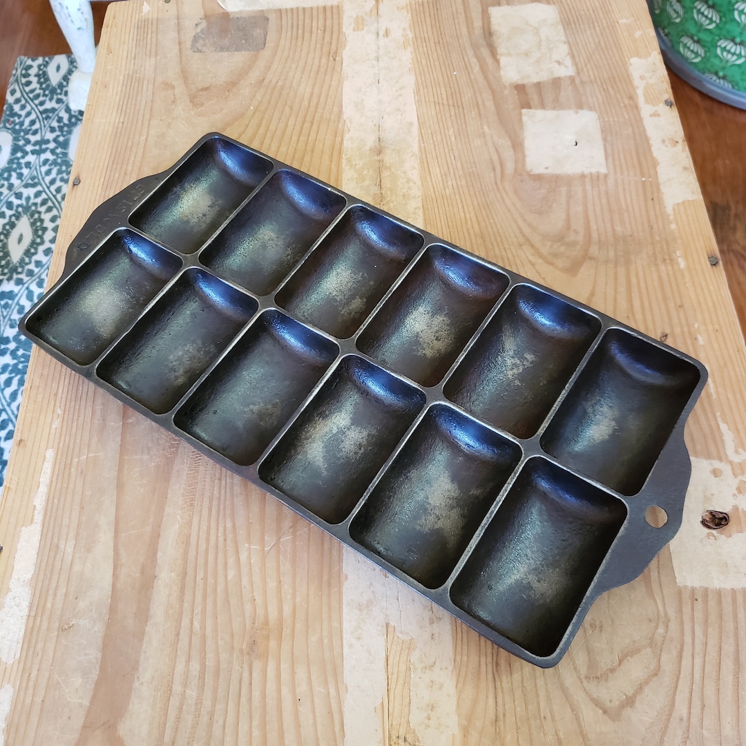 Antique Griswald Cast Iron French Roll Bread Pan Cast Iron 12 Part 11 ...