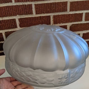 Antique Large 12 Puffy Glass Ceiling Light Bowl Shade - Etsy
