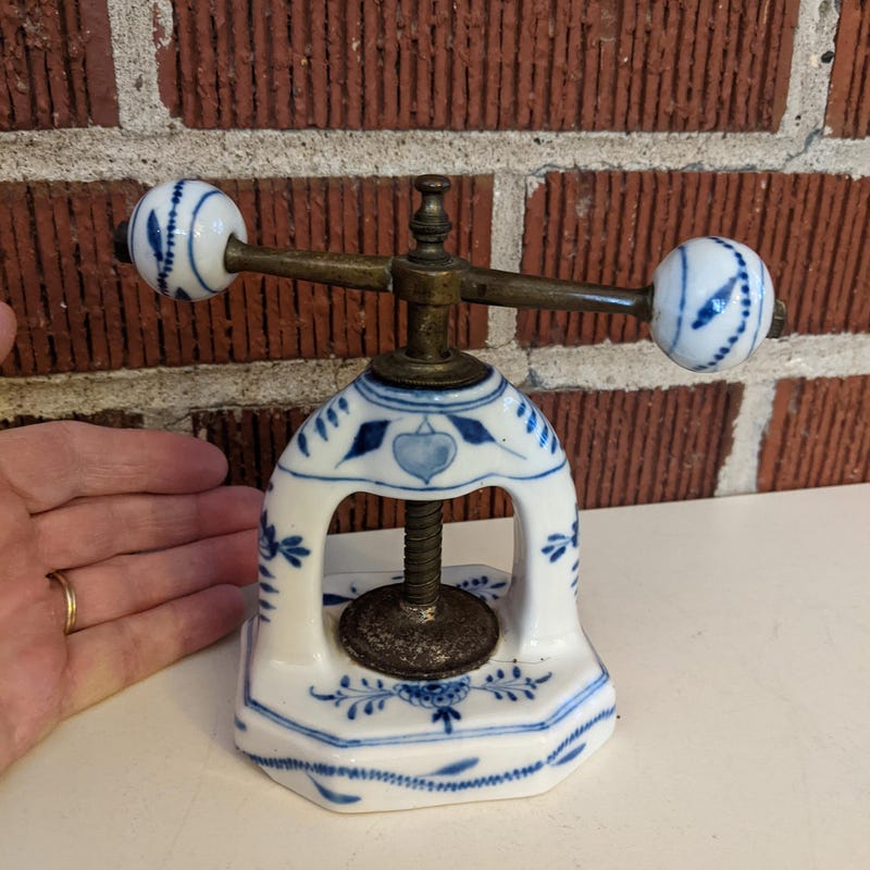 Blue and White Porcelain Nutcracker - Etsy