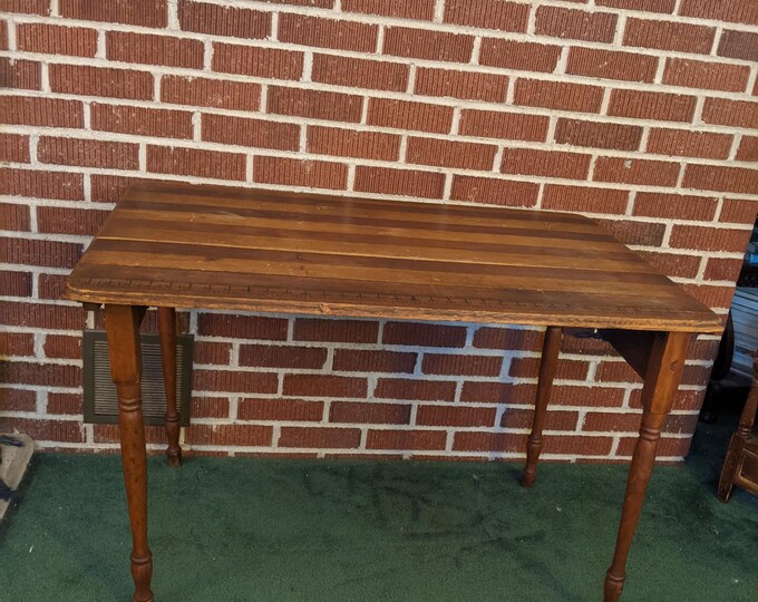 Antique Folding Wood Sewing Table With Marked Measurements W/1876 ...