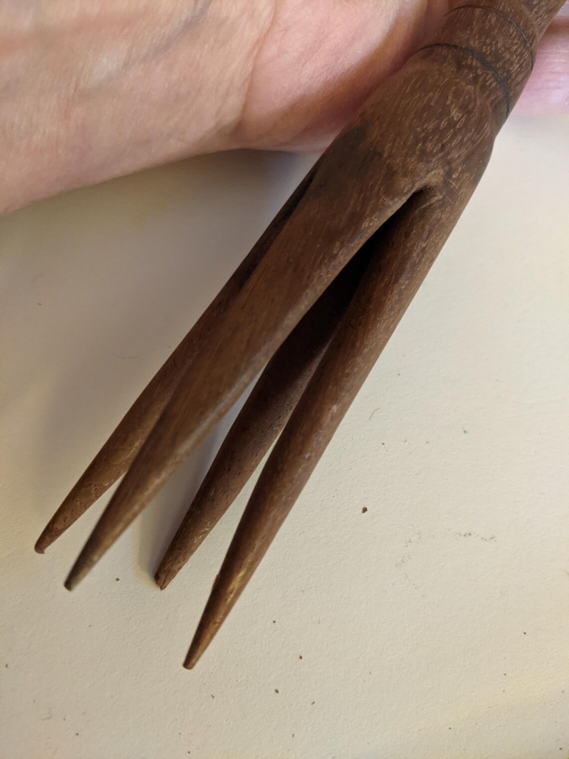 Antique Primitive Treenware Flesh Fork Tool From Midwest Estate - Etsy
