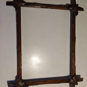 Antique C1905 Arts & Crafts Era Large Carved Walnut Hanging Picture ...