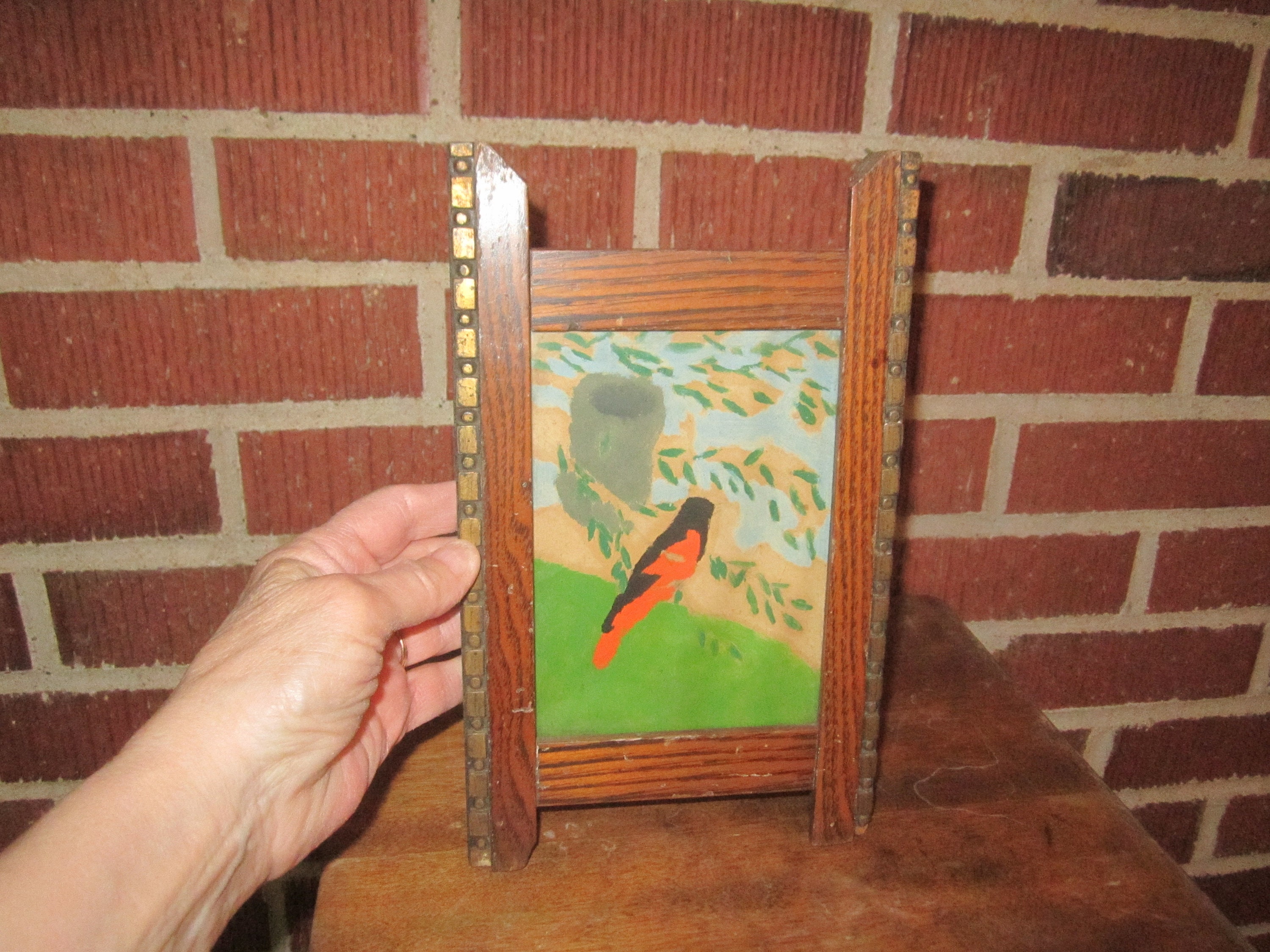 Craft Supplies & Tools Frames Vintage Ornate Small Wooden Hanging ...