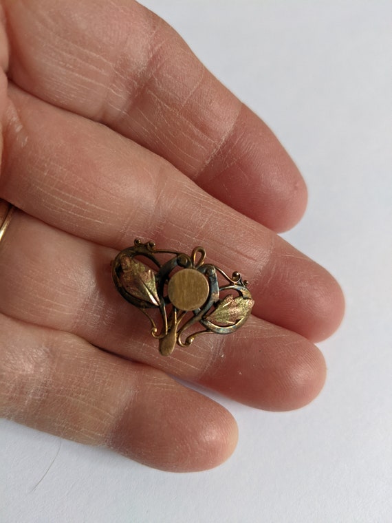 Antique Edwardian Rolled Gold Watch Pin from Midwest … - Gem