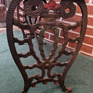 Antique 1920s Art Deco Cast Iron Radio Bench With Original - Etsy