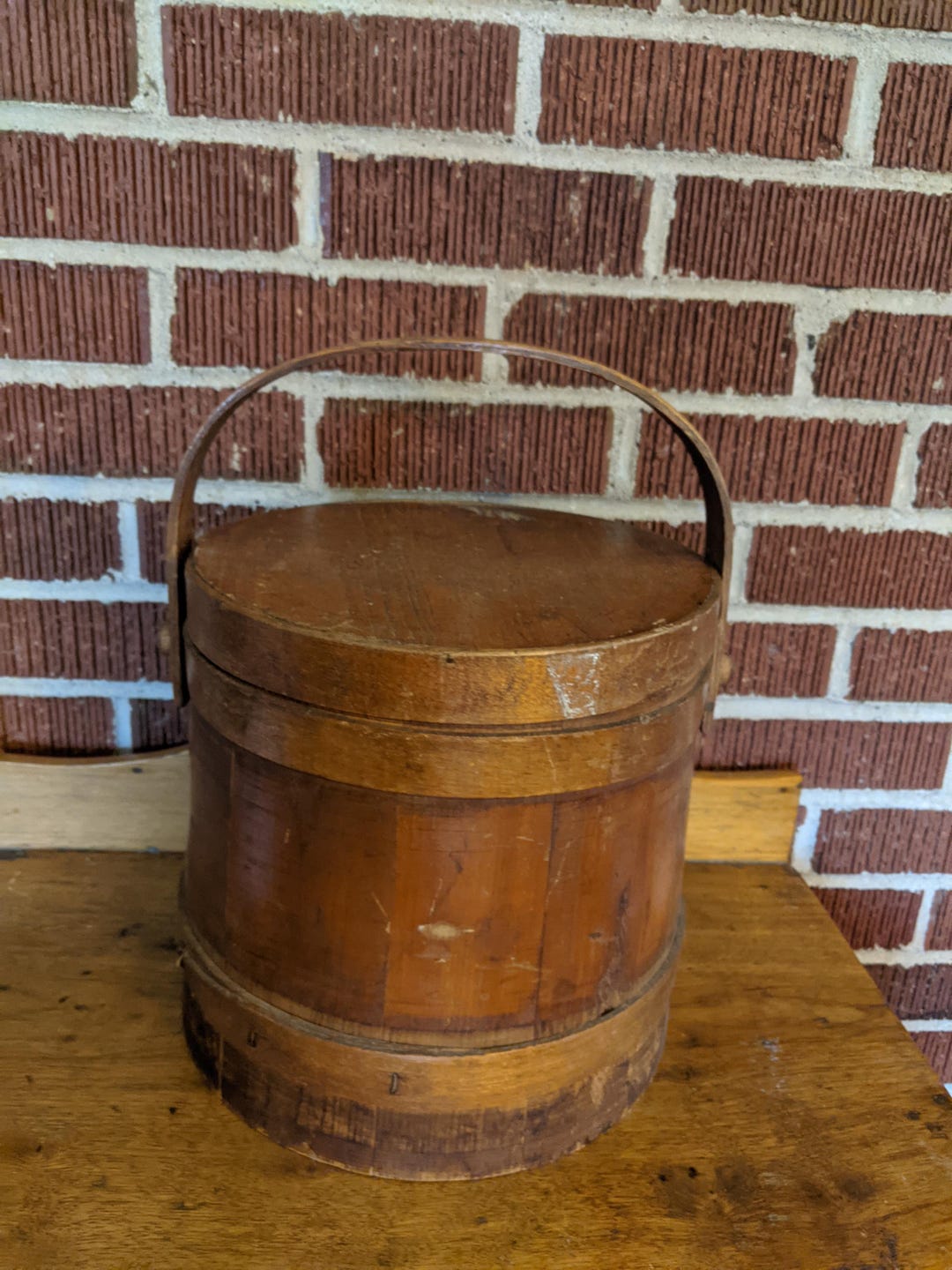 Vintage Primitive Staved Wood Sugar Bucket Firkin No.1 - Etsy