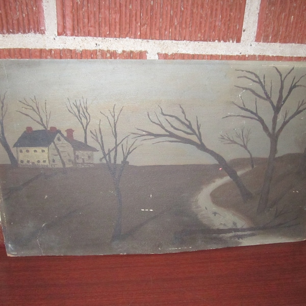 Primitive Folk Art Paintings - Etsy