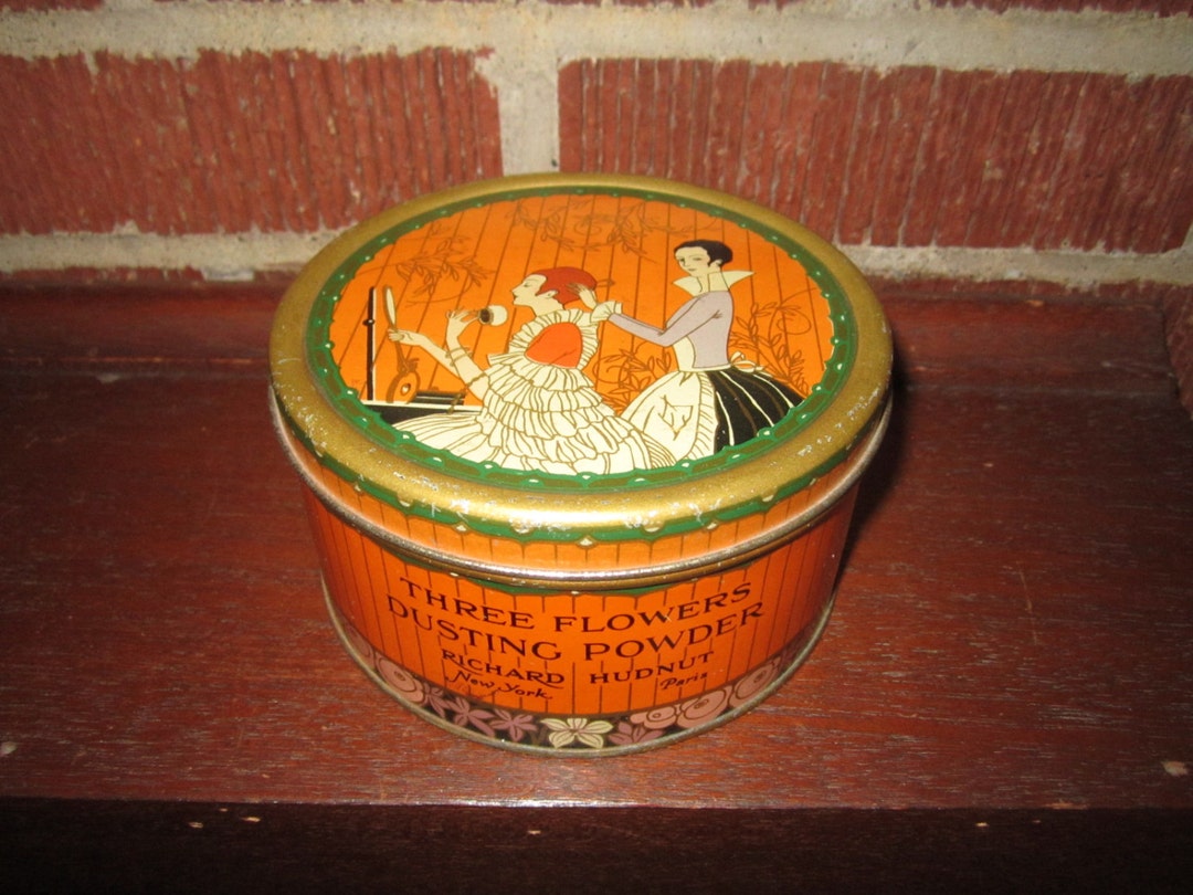 Vintage 1930s/40s Art Deco Richard Hudnut Dusting Powder Box - Etsy