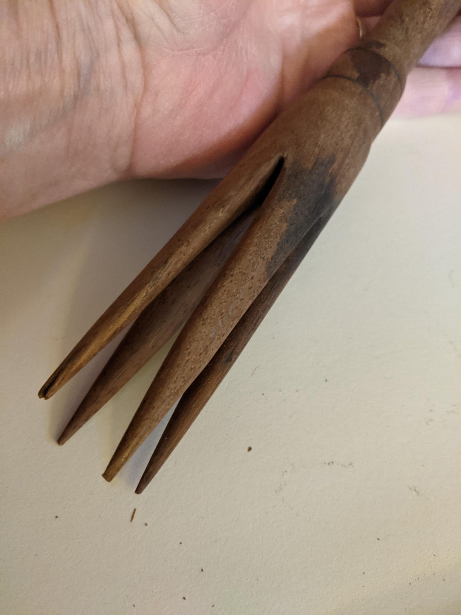 Antique Primitive Treenware Flesh Fork Tool From Midwest Estate - Etsy