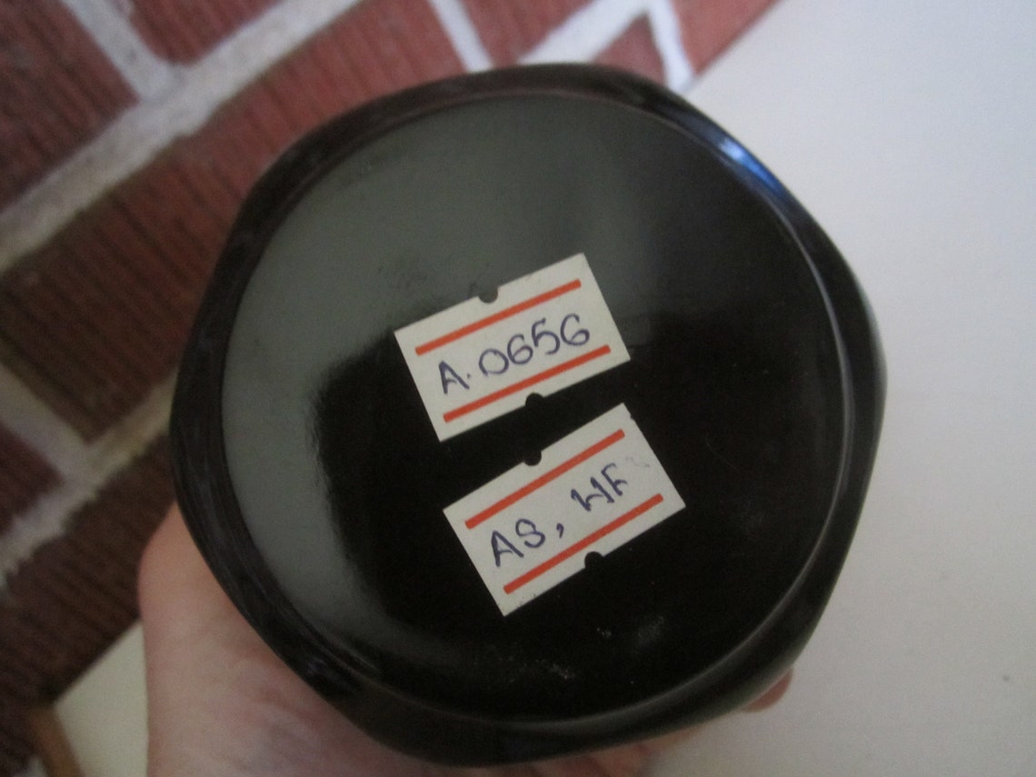 Vintage Perfect Black Lacquer Box Jar With Elaborate Design - Etsy