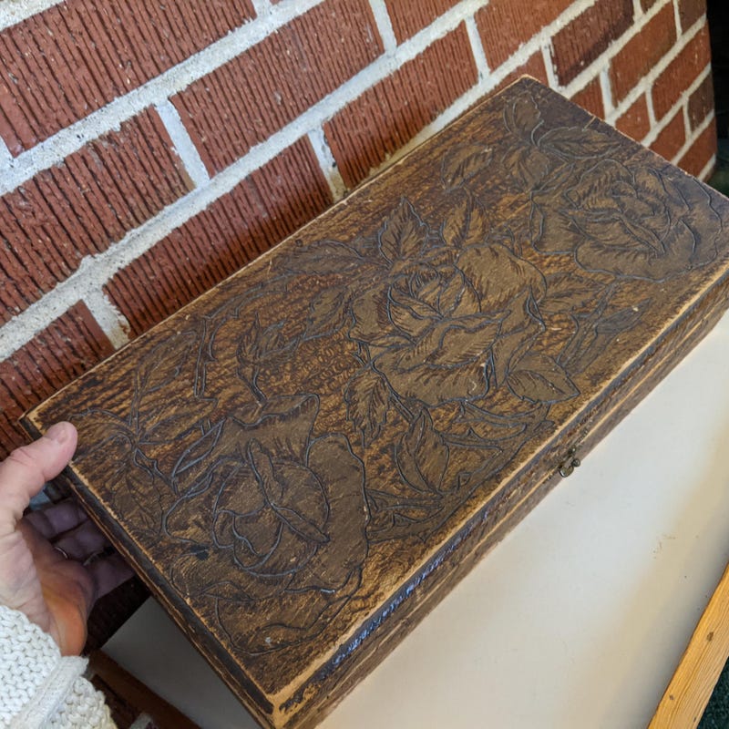 Antique Wood Box - Etsy