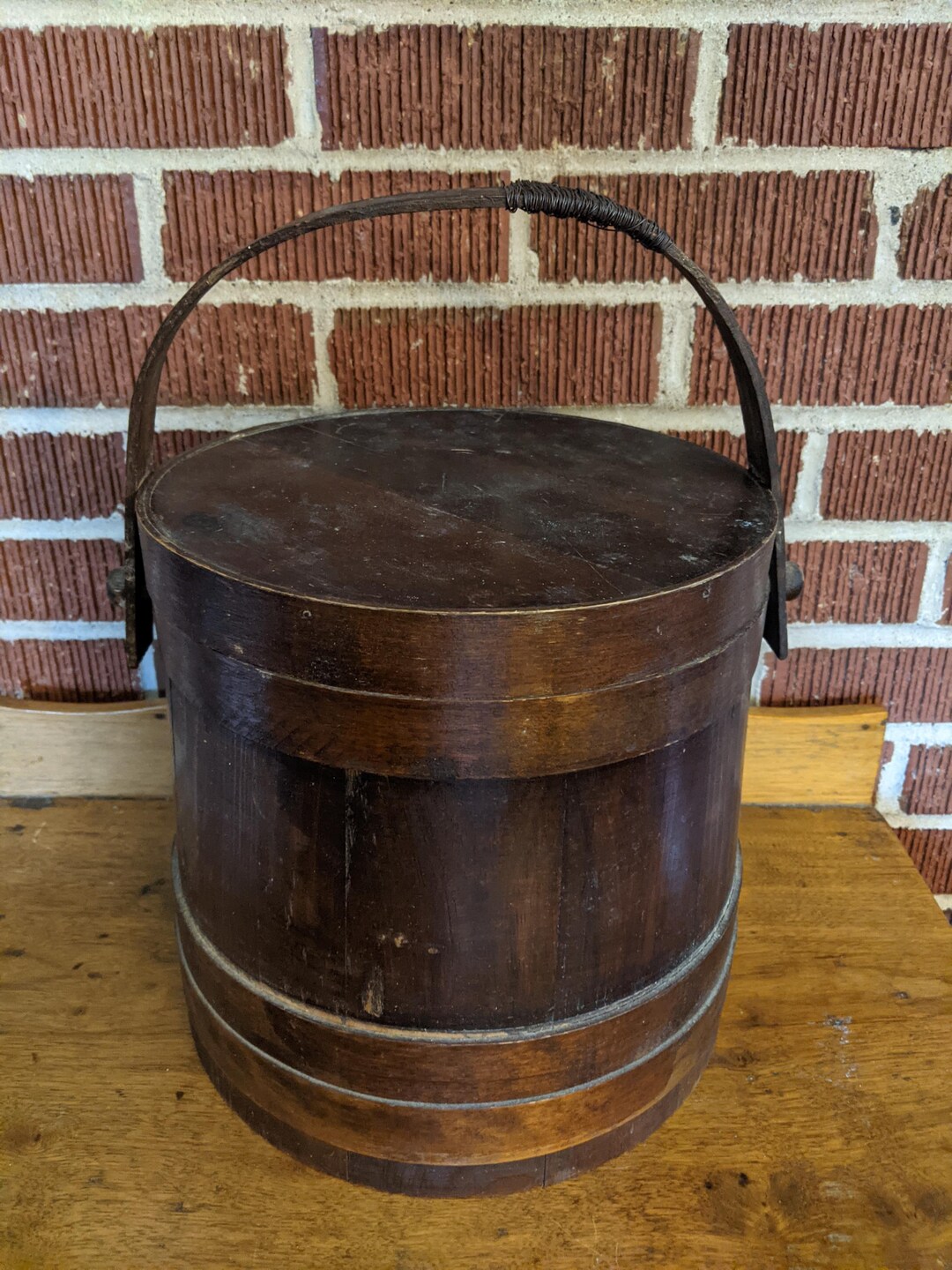 Vintage Primitive Staved Wood Sugar Bucket Firkin No.2 - Etsy