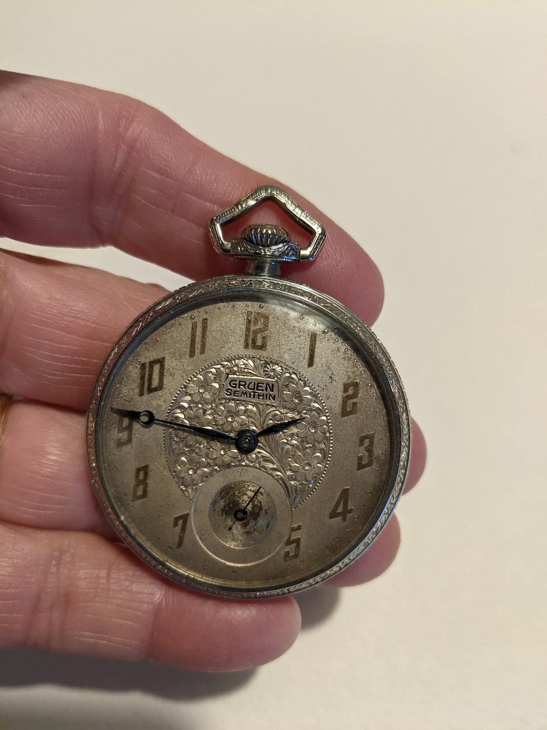 Vintage Gruen Guild Semi Thin 16 Jewels Pocket Watch as Found - Etsy