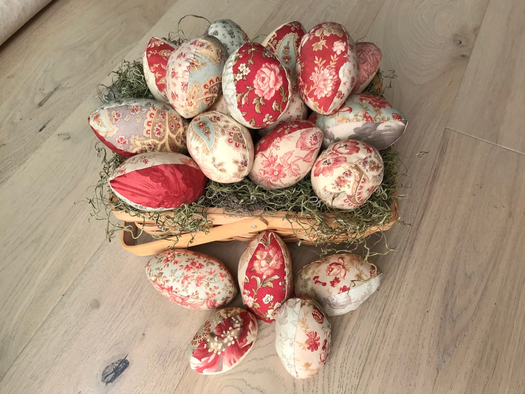 Fabric Easter Eggs/easter Egg Bowl Fillers - Etsy