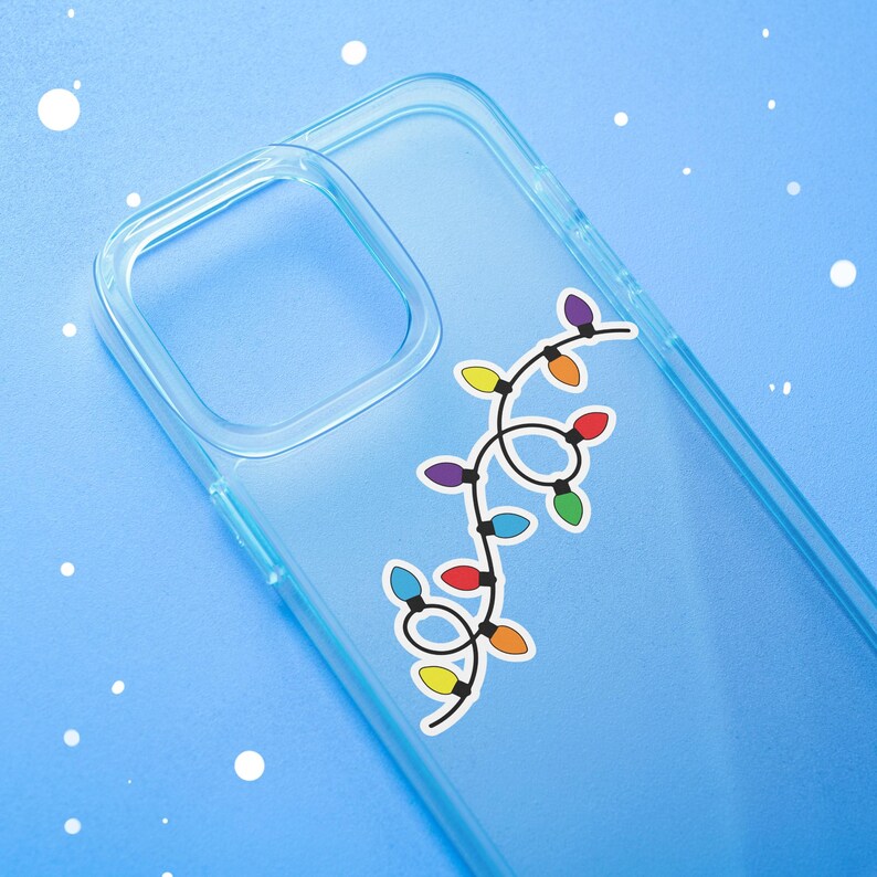 Christmas Lights Sticker, Cute Christmas Sticker, Stocking Stuffer ...